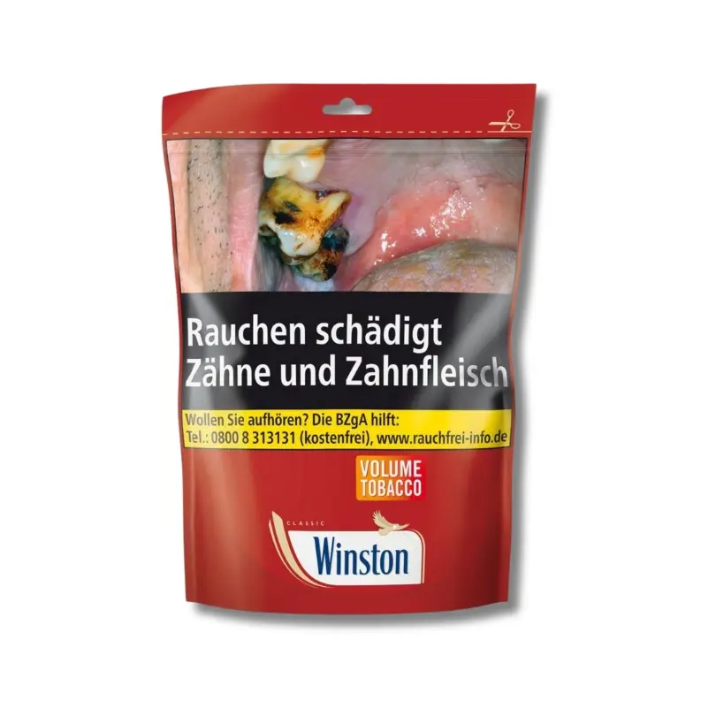 Bundle: Winston Red Tabak Volumentabak Beutel 3x105g - Online bei Tabakhero