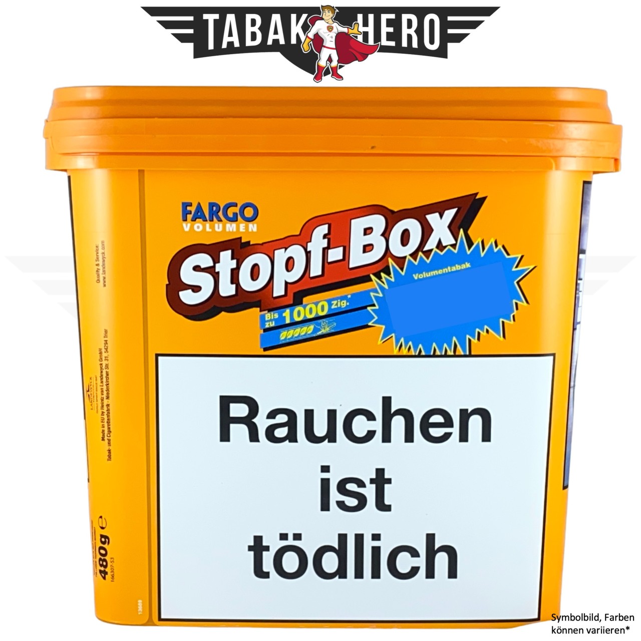 Fargo Orange Volumen Tabak Eimer (445 Gramm) | TH11312